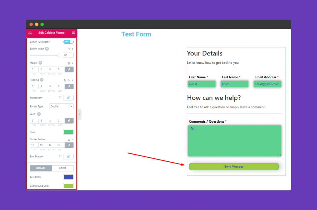 Caldera Forms - HappyAddons