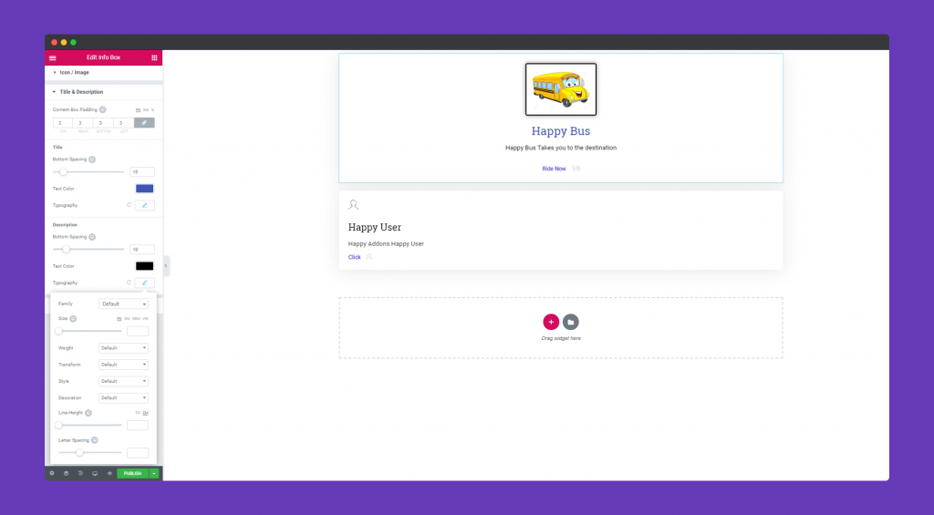 Info Box - HappyAddons
