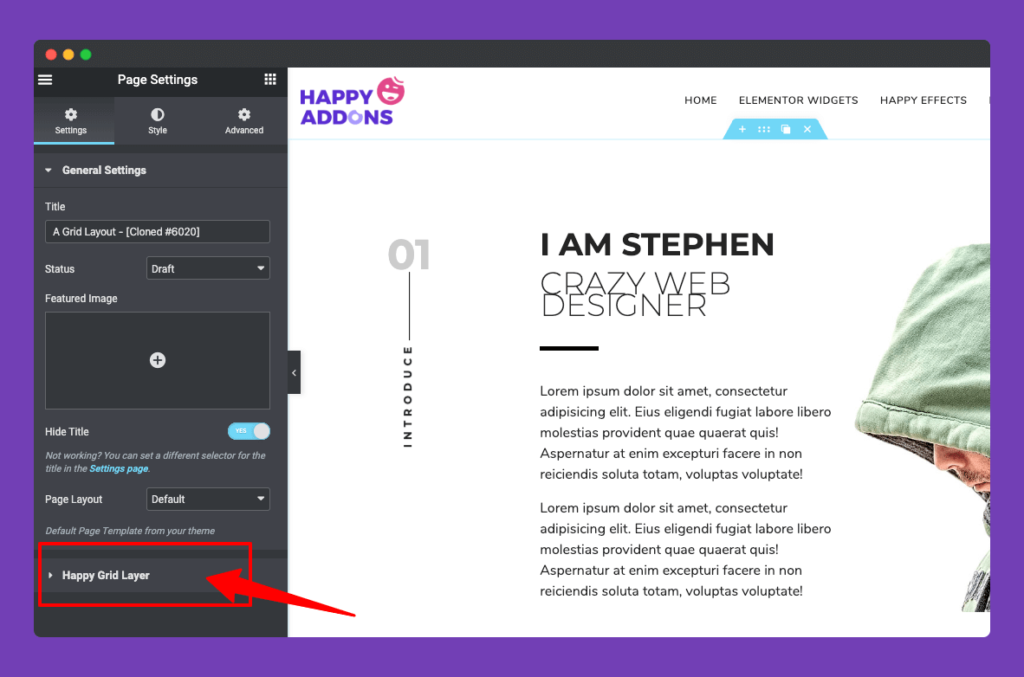 Grid Layout - HappyAddons
