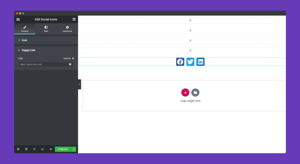 Social Icon - HappyAddons
