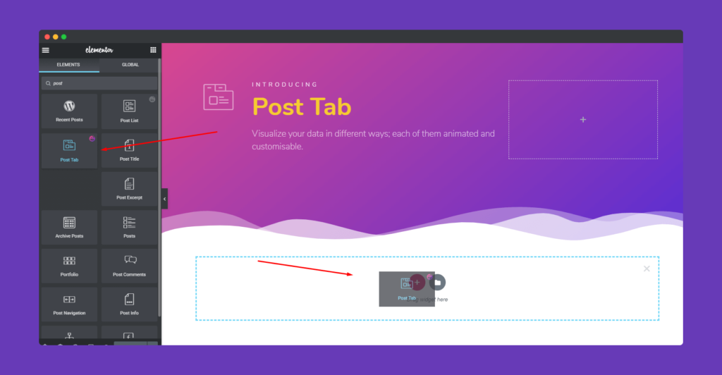 How To Add Post Tab Widget of Happy Elementor Addons