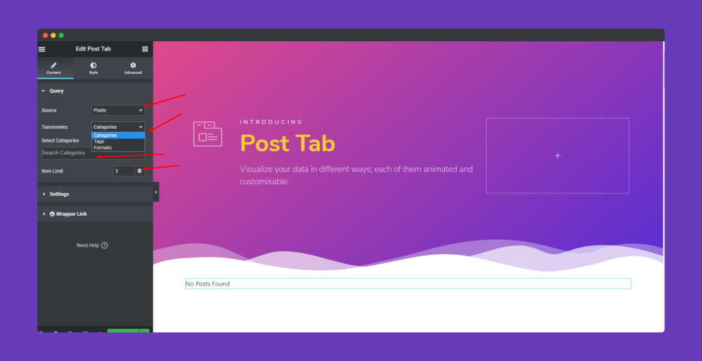 How To Add Post Tab Widget of Happy Elementor Addons