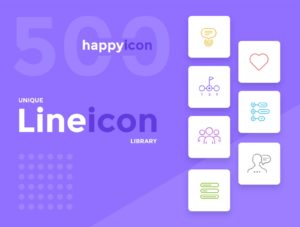 Happy Line Icons - HappyAddons