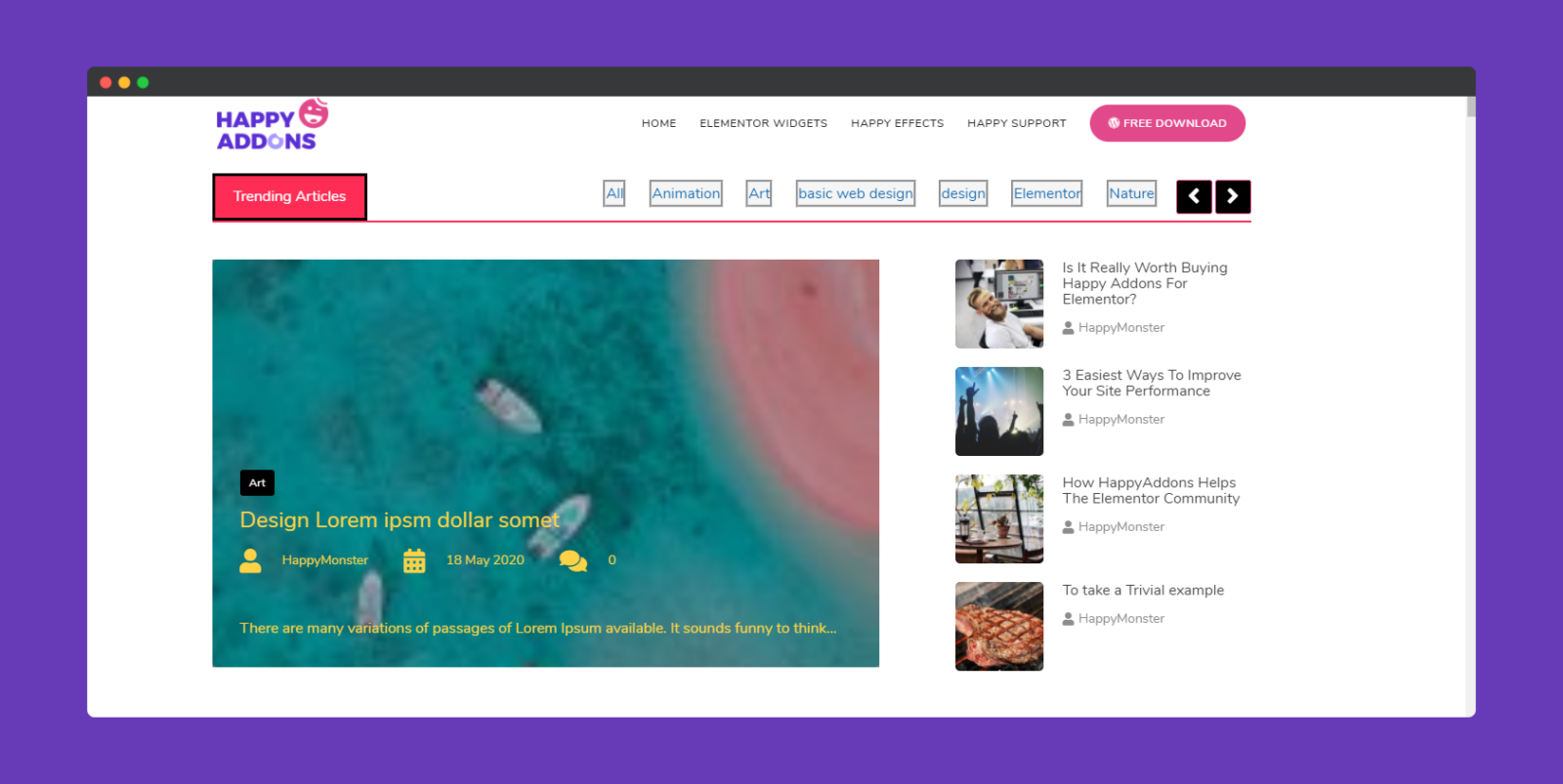 How To Use Smart Post List Widget - HappyAddons