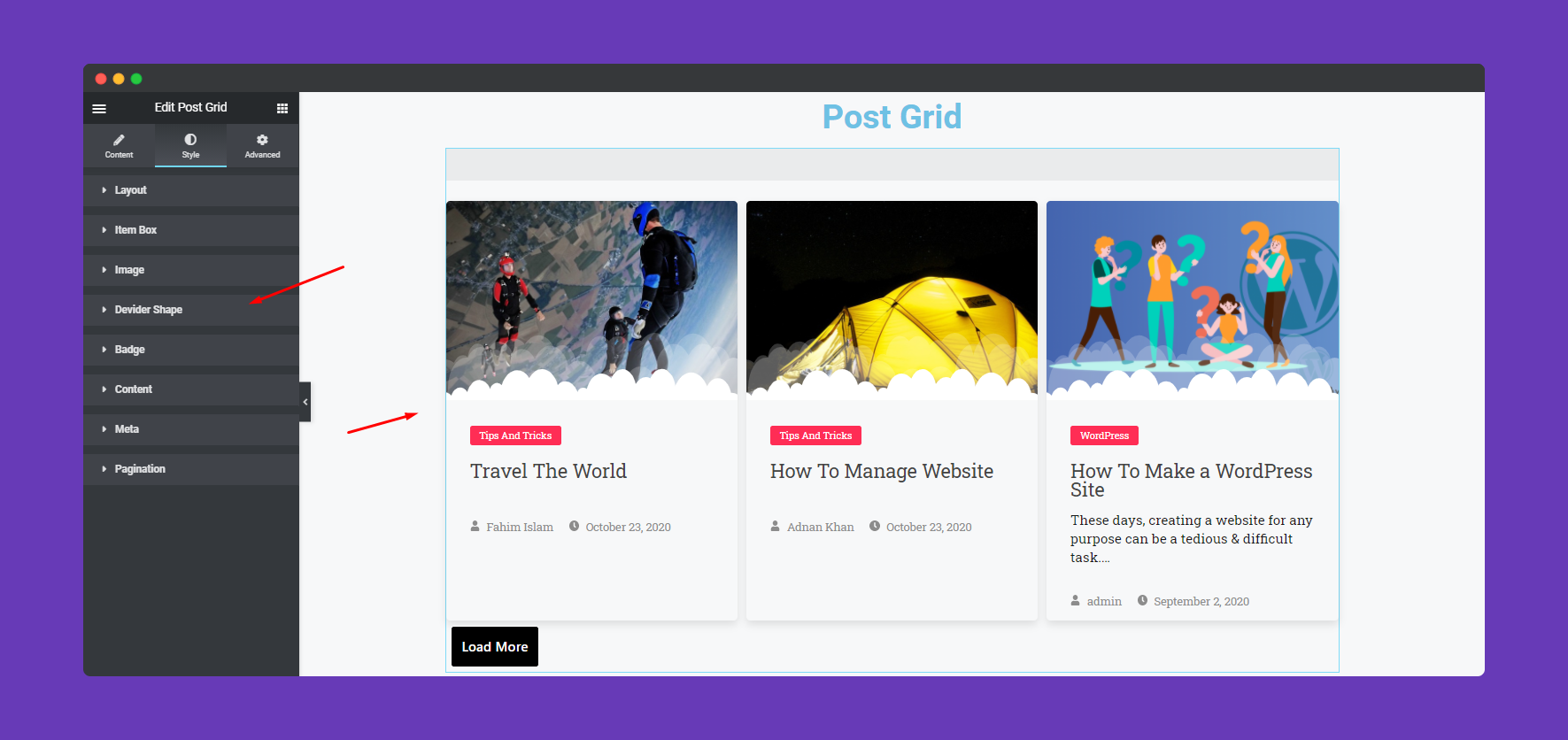 Post Grid Widget - HappyAddons