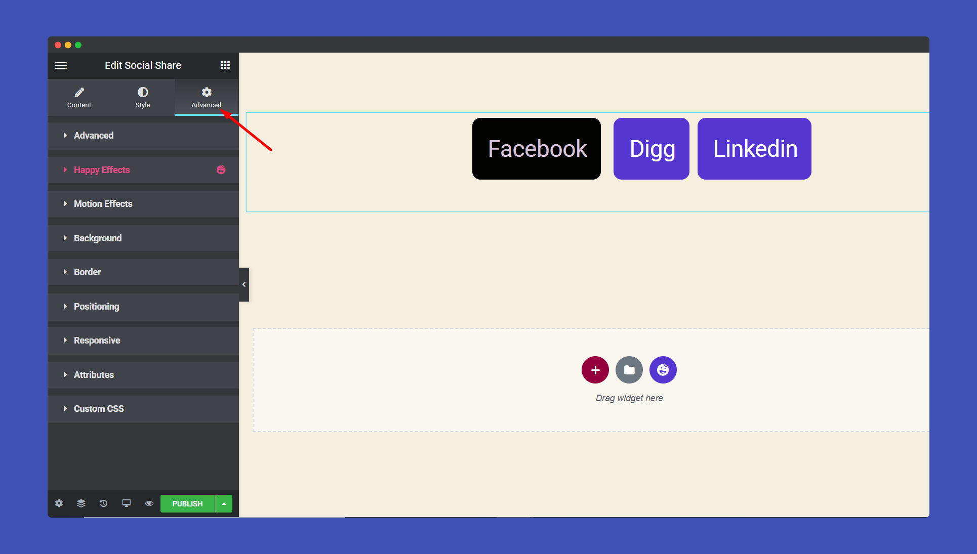 Social Share Widget - HappyAddons