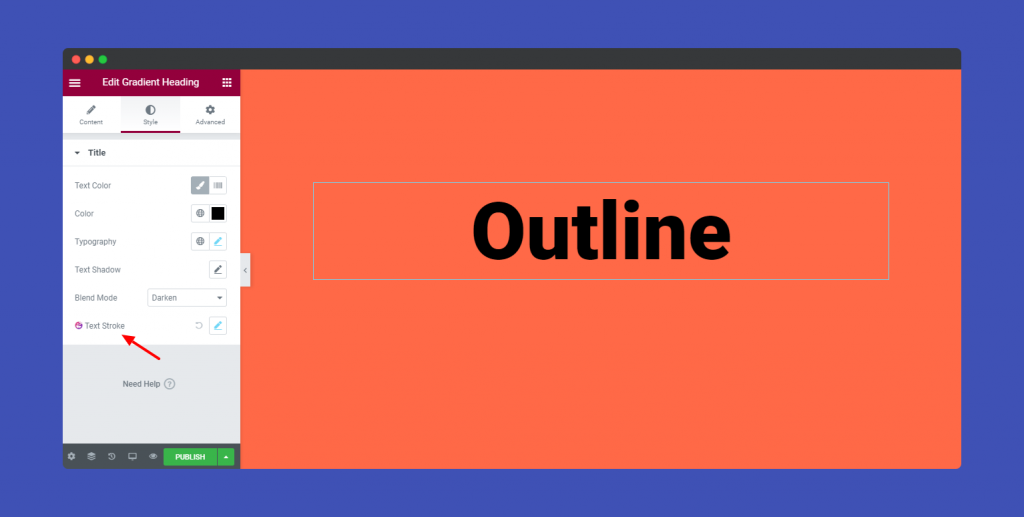 Text Stroke - HappyAddons