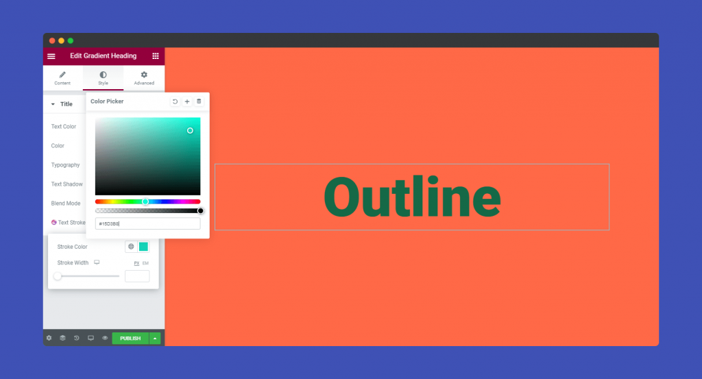 Text Stroke - HappyAddons