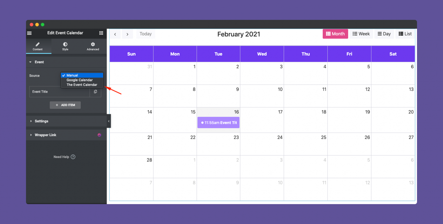 How to Use The Events Calendar On Elementor Website- HappyAddons