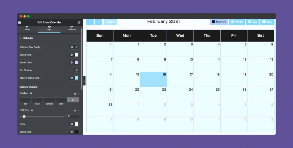 How to Use The Events Calendar On Elementor Website- HappyAddons