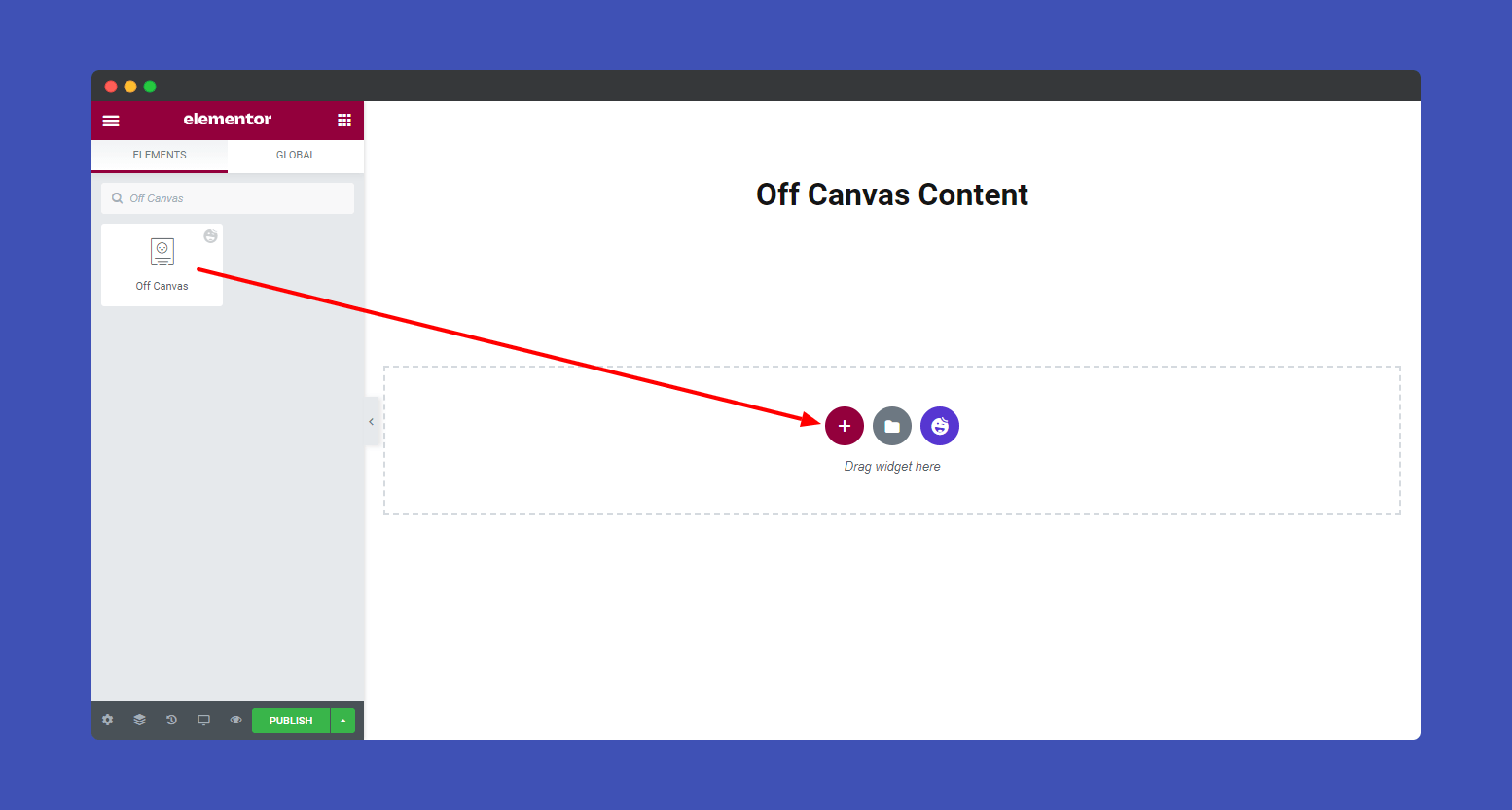 Off Canvas Content - HappyAddons