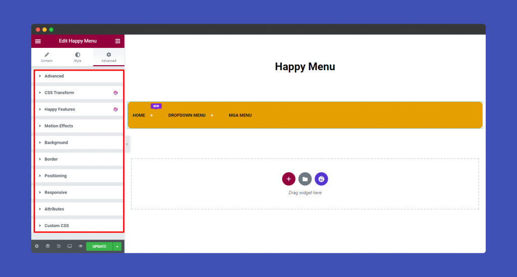 Happy Mega Menu - HappyAddons