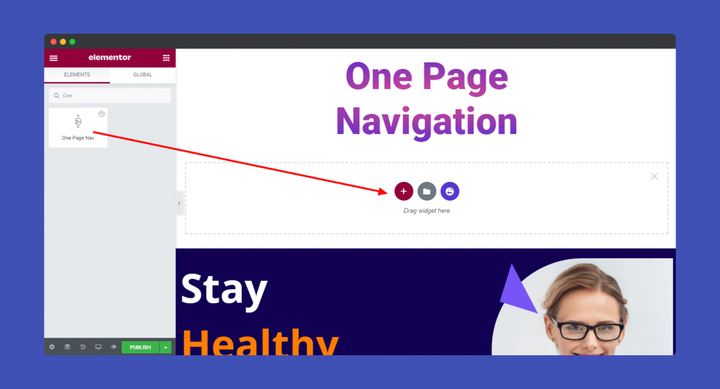 One Page Navigation - HappyAddons