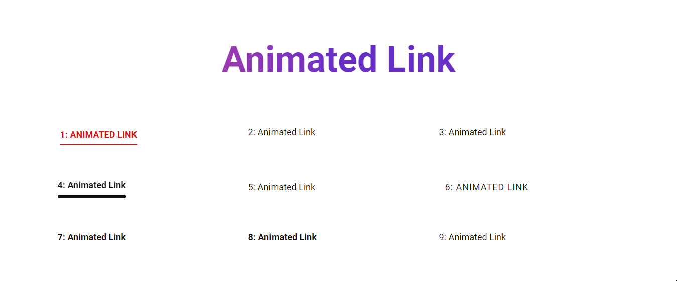 Animated Link - HappyAddons