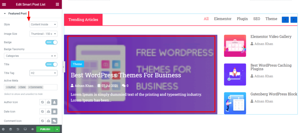 How to Use Smart Post List Widget in Elementor Website