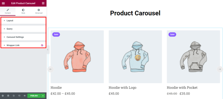 Create a Product Carousel Using WooCommerce Product Carousel Widget