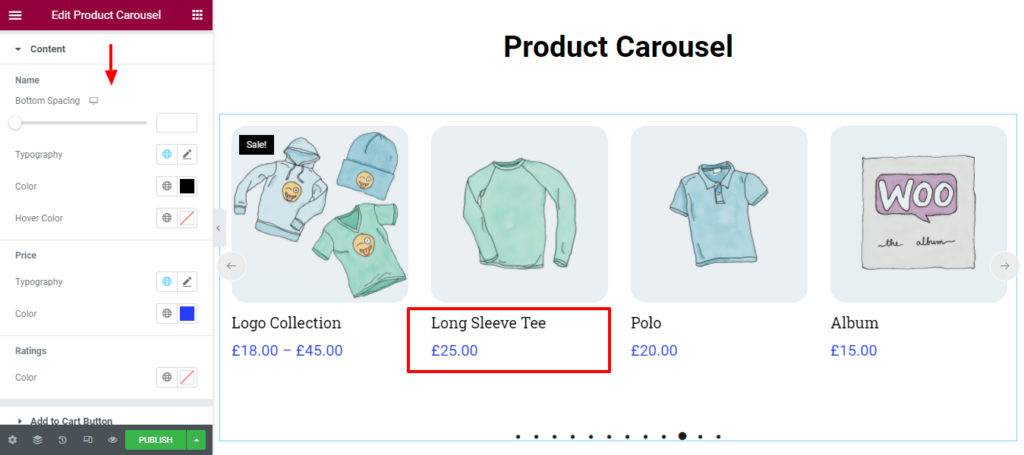 Create a Product Carousel Using WooCommerce Product Carousel Widget