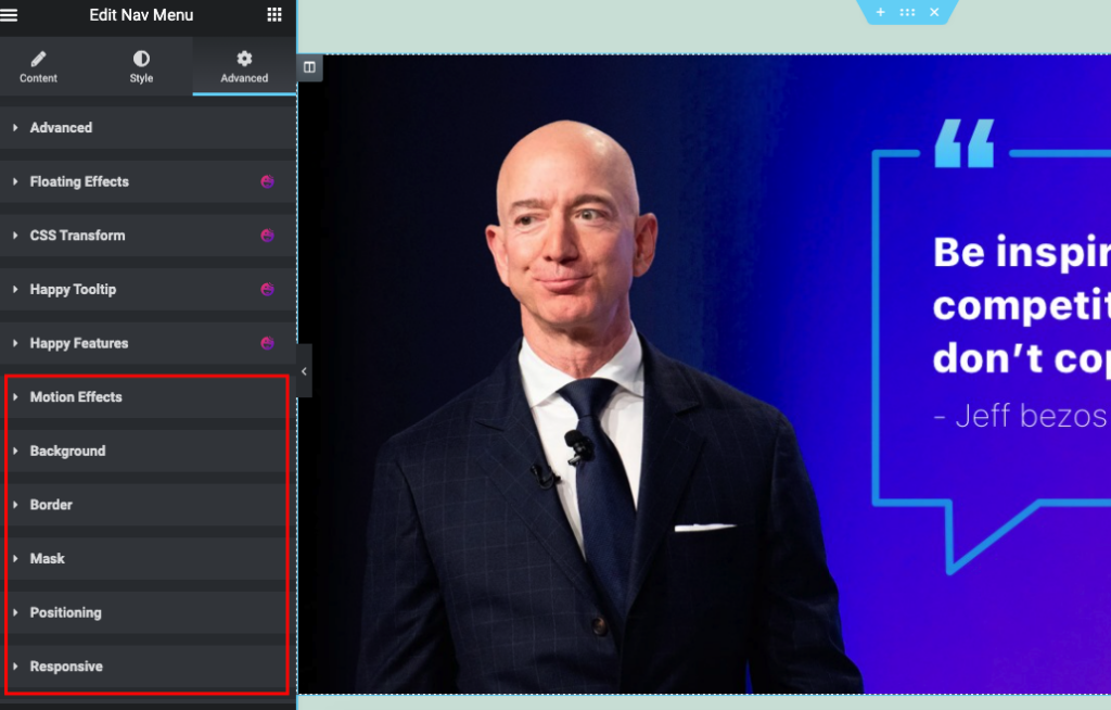 Customizing Elementor Nav Menu And Portfolio Widget 