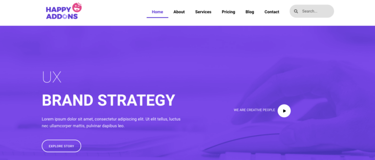 How To Design a Custom Elementor Header in 2 Minutes - HappyAddons