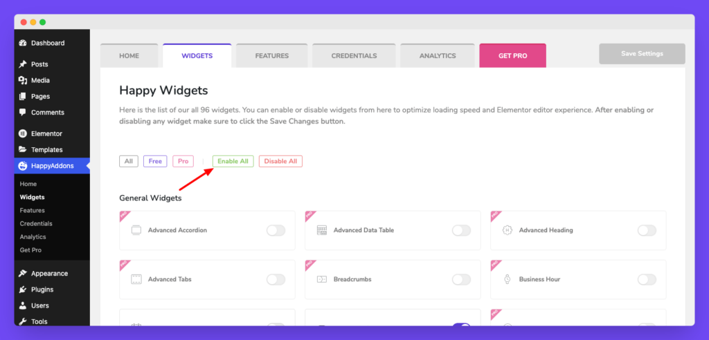 Happy Addons Analytics - HappyAddons