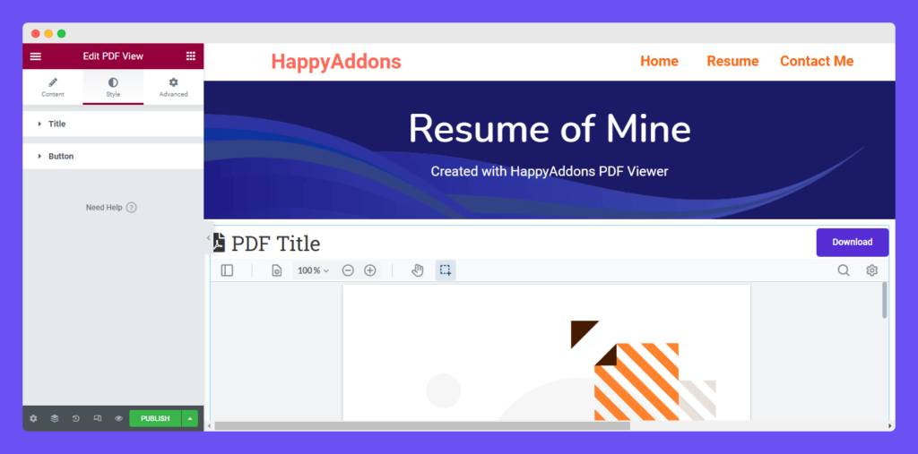 PDF View - HappyAddons