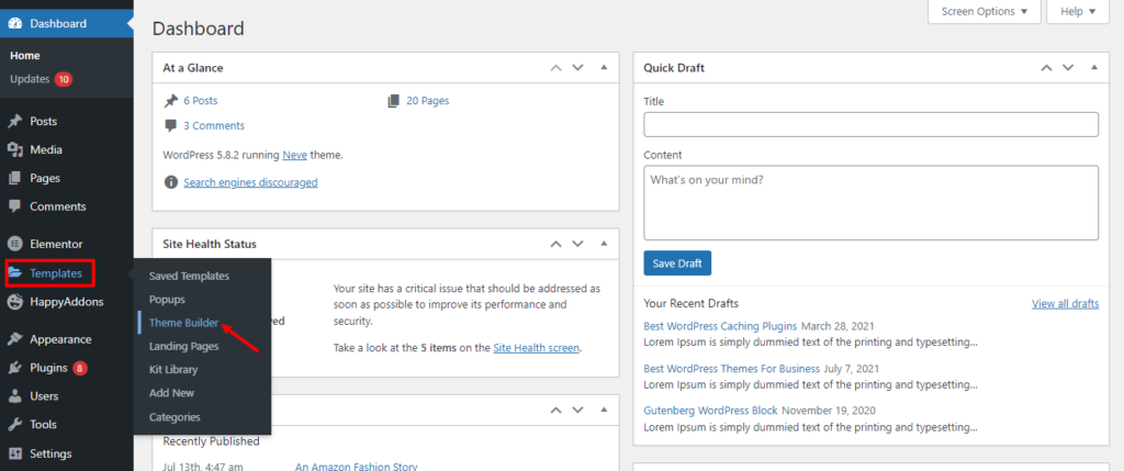 How To Create Custom Elementor Blog Post Template