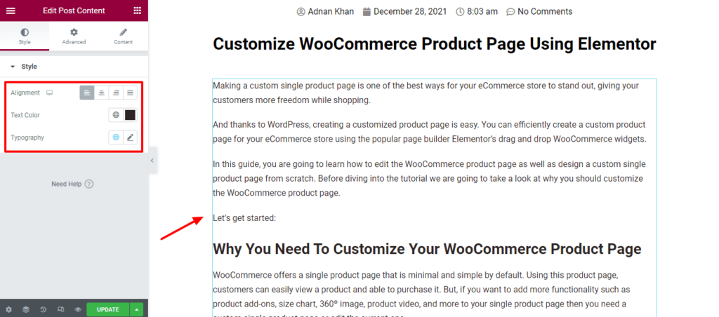 How To Create Custom Elementor Blog Post Template