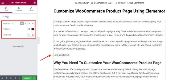 How To Create Custom Elementor Blog Post Template