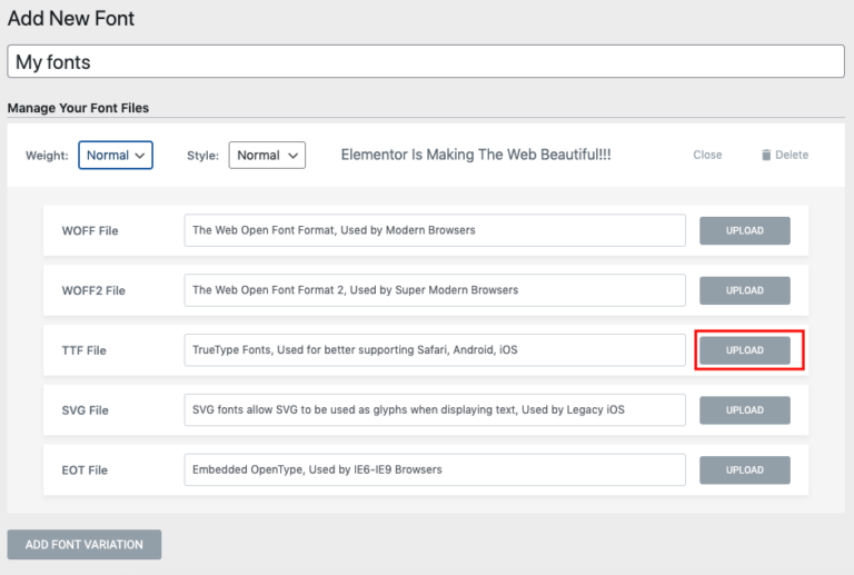 How to Add Custom Fonts To Elementor Website