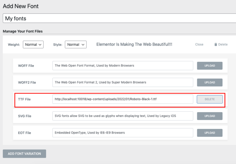 How to Add Custom Fonts To Elementor Website