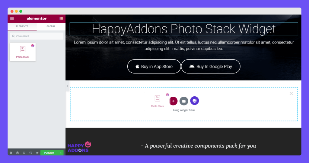 Photo Stack - HappyAddons