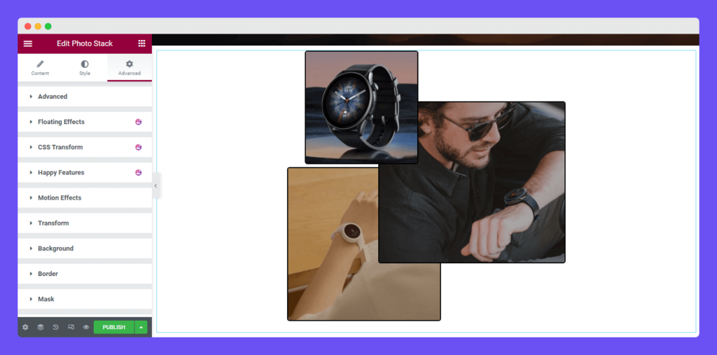 Photo Stack - HappyAddons