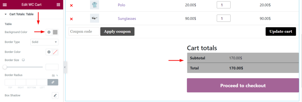 How to Edit WooCommerce Cart Page with Elementor