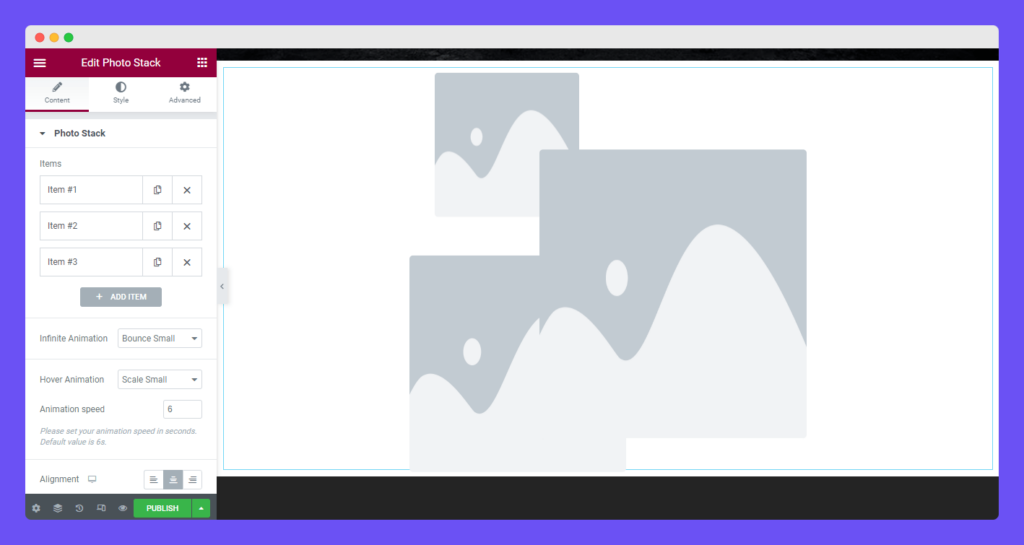 Photo Stack - HappyAddons
