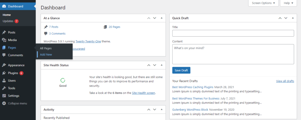 How to Create a New Page on WordPress - HappyAddons