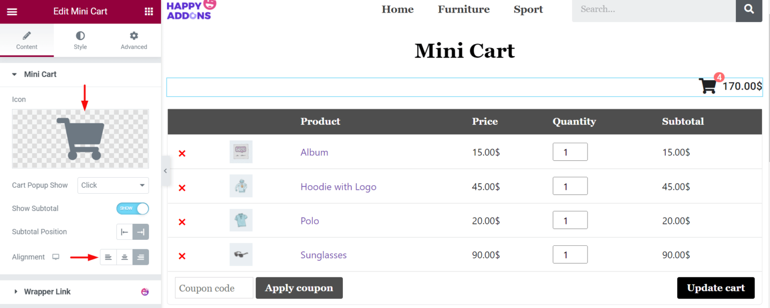 How to Edit WooCommerce Cart Page with Elementor