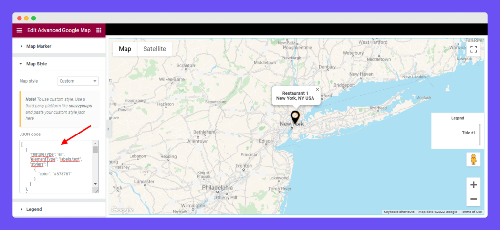 Advanced Google Map - HappyAddons