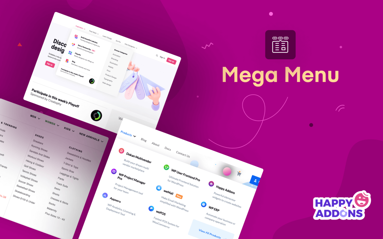 12+ Well-Designed Mega Menu Examples