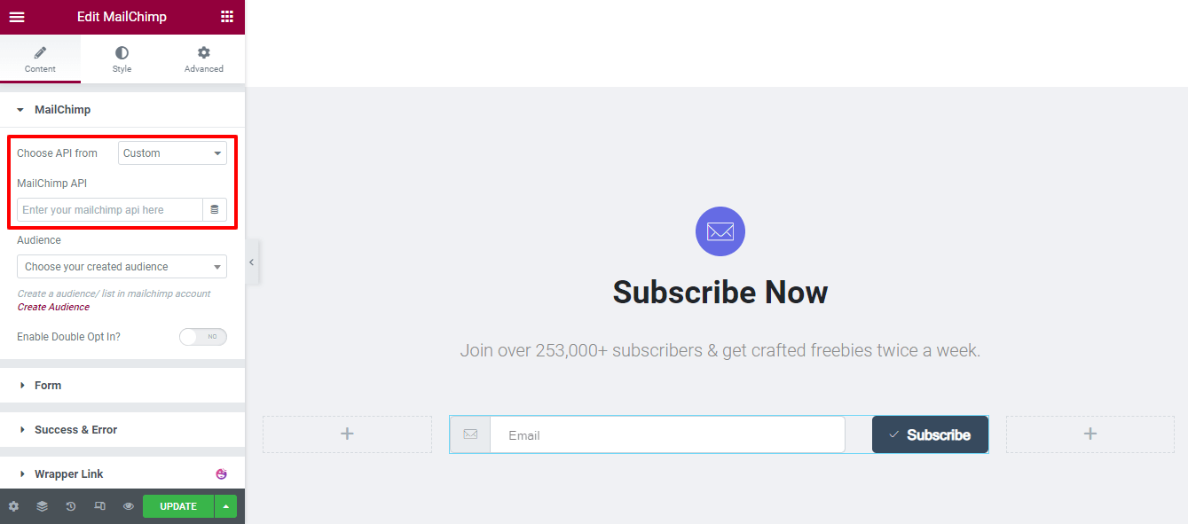 How To Embed MailChimp Form on Your Website - HappyAddons