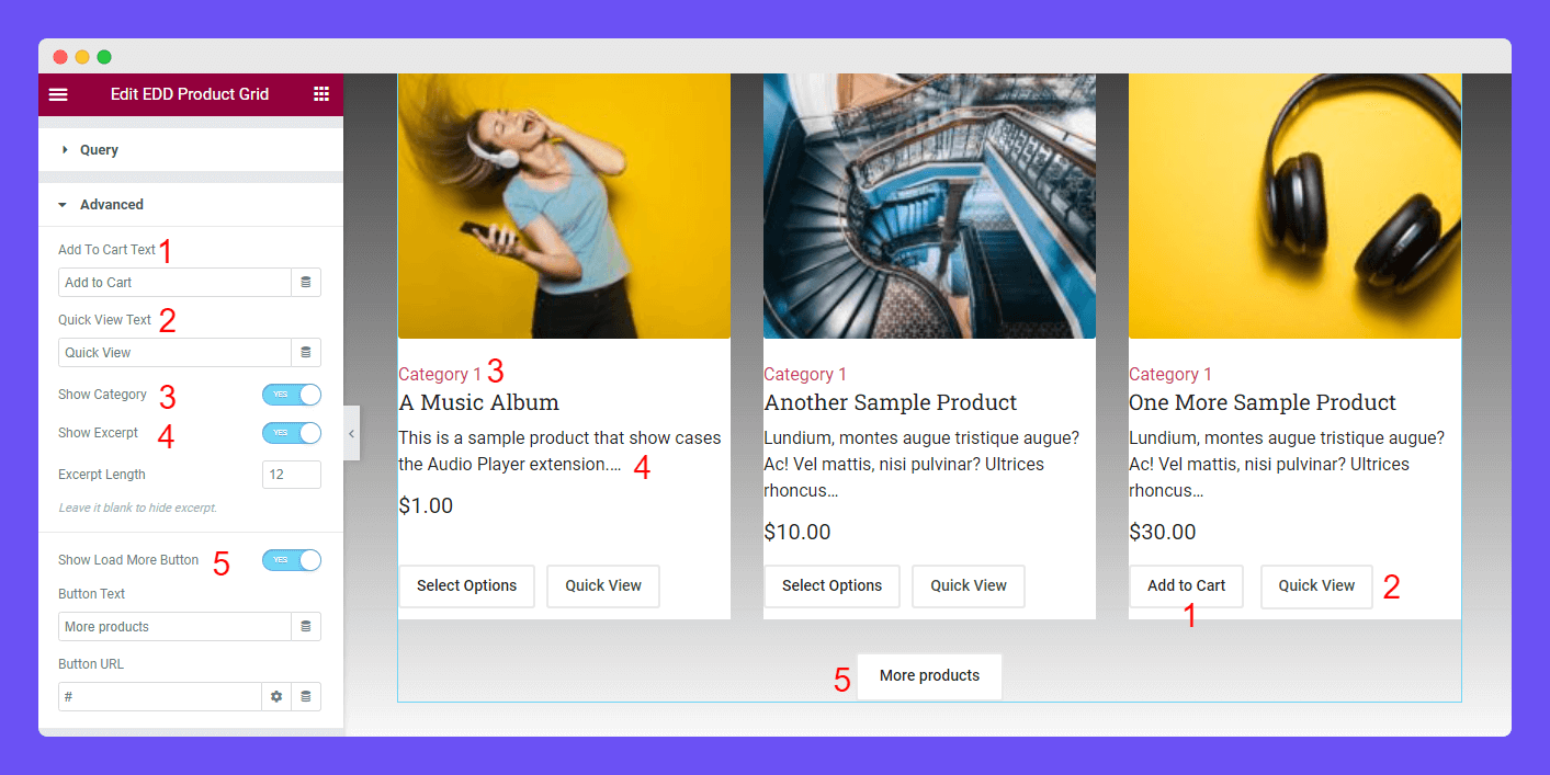 EDD Product Grid - HappyAddons