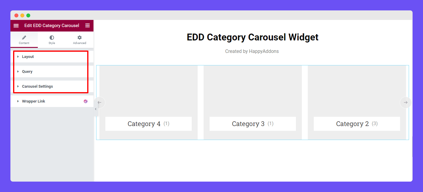 EDD Category Carousel - HappyAddons