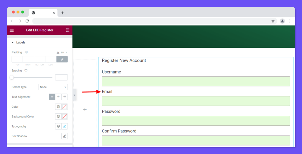 EDD Register - HappyAddons