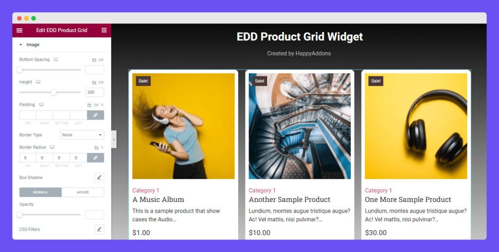 EDD Product Grid - HappyAddons