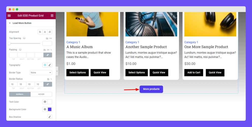EDD Product Grid - HappyAddons