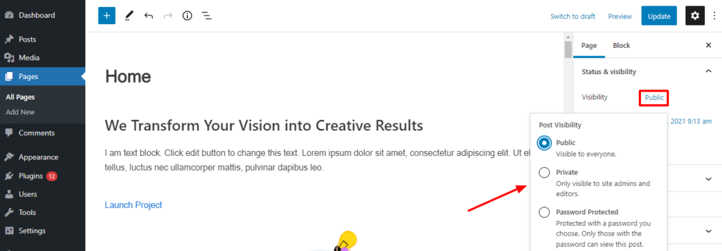 How to Make a WordPress Website Private - HappyAddons