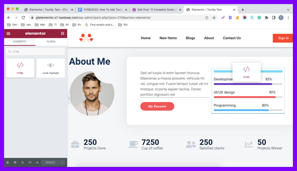 A Complete Guide On How To Add Tooltip In Elementor Website