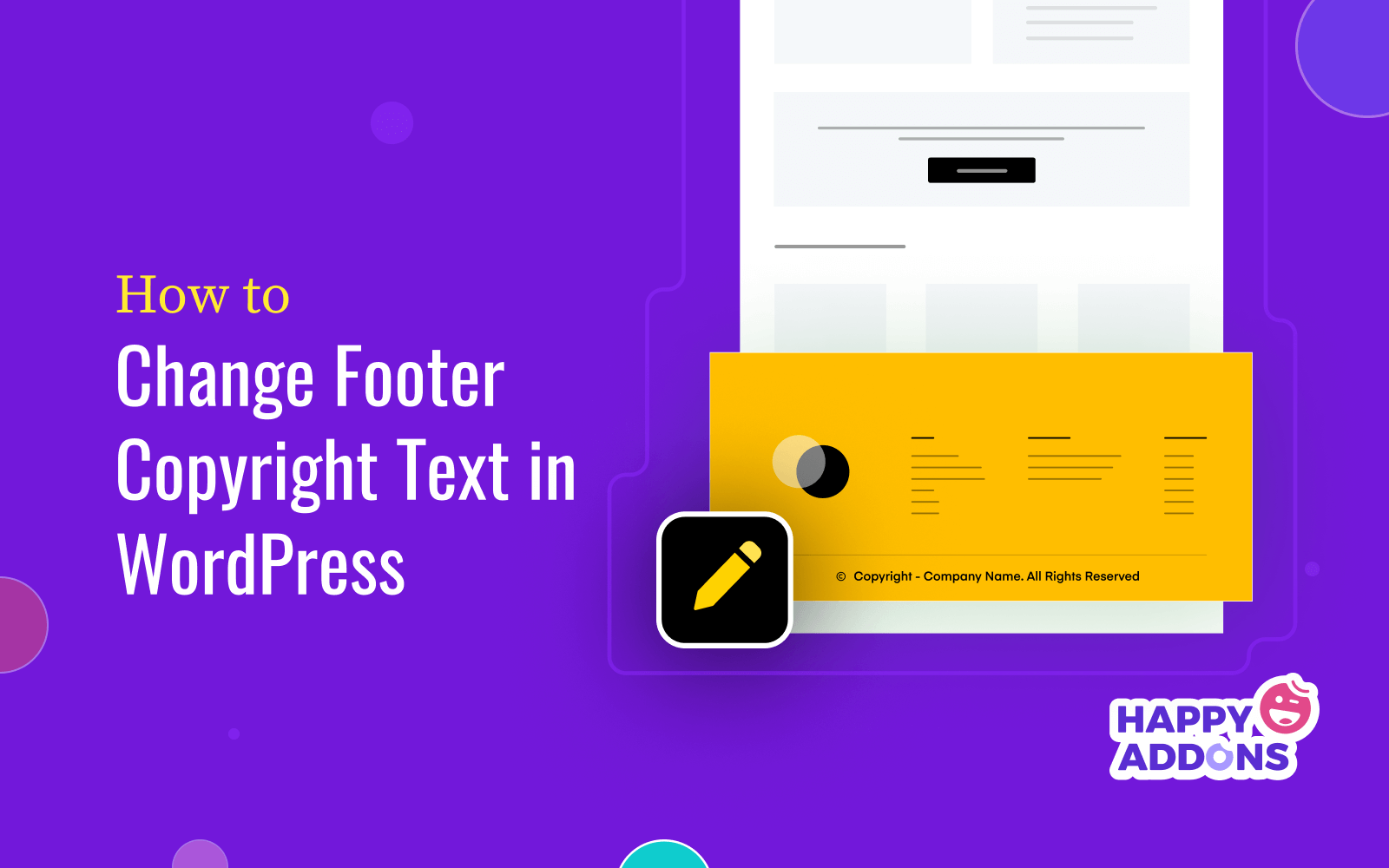 How To Change Footer Copyright Text In WordPress