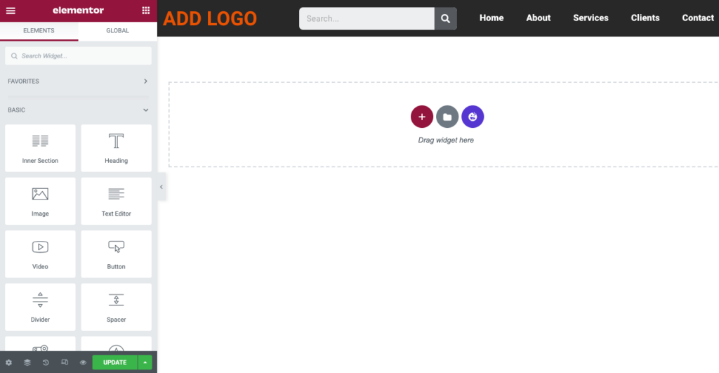 How To Create Elementor Sticky Transparent Header