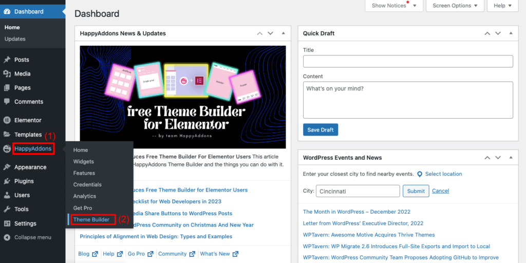 How to Create Header and Footer in Elementor for Free