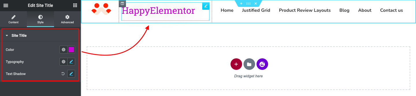 Site Title - HappyAddons